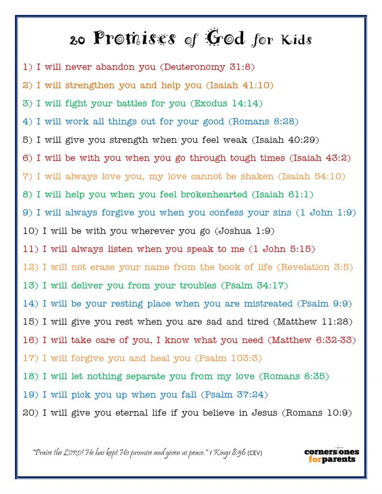 Free Christian Parenting Printables | Cornerstones for Parents